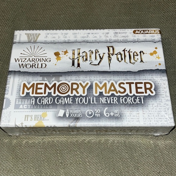 Warner Bros. | Toys | Harry Potter Memory Master Card Game Nib Nwt ...